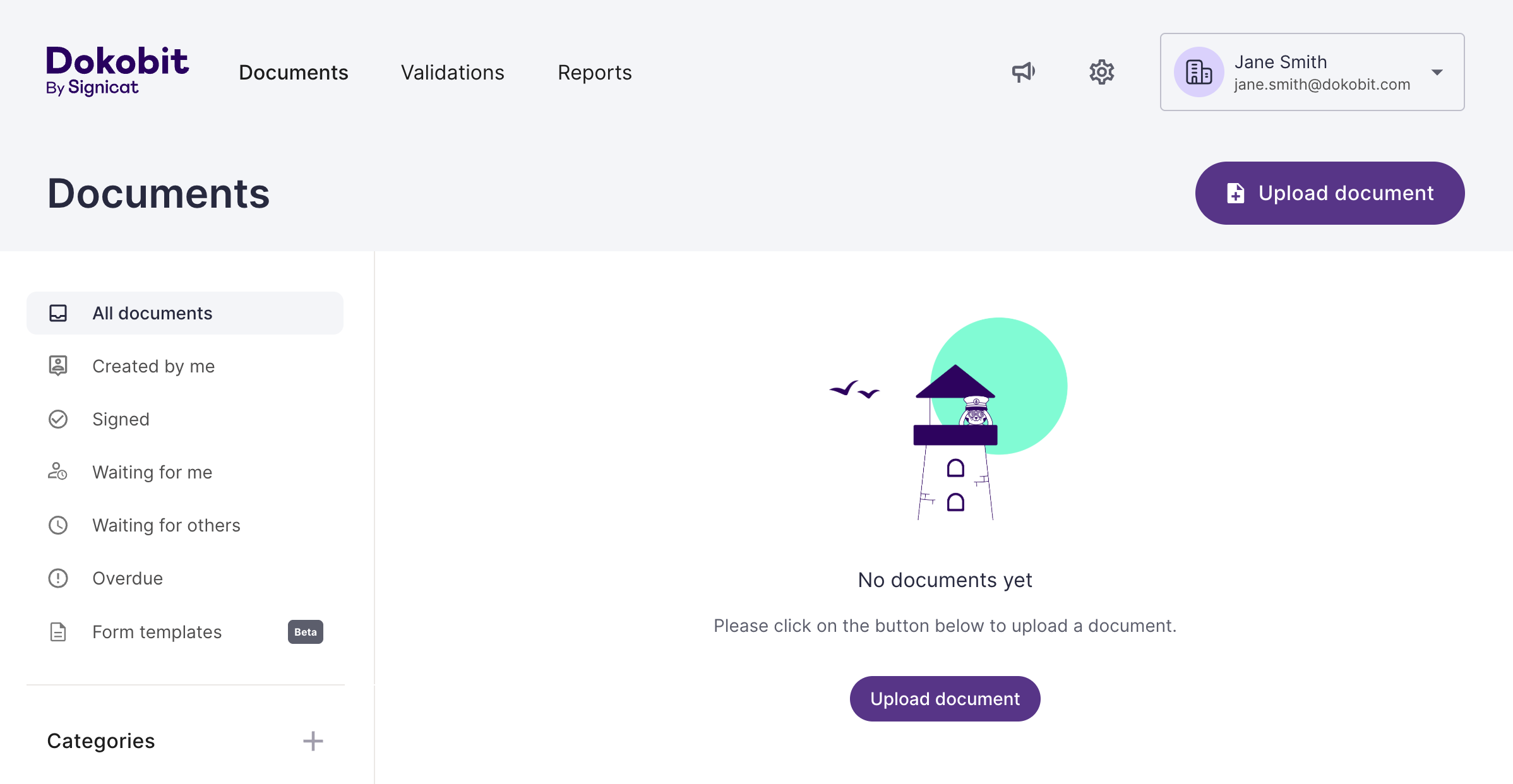 How to upload and sign a document – Support